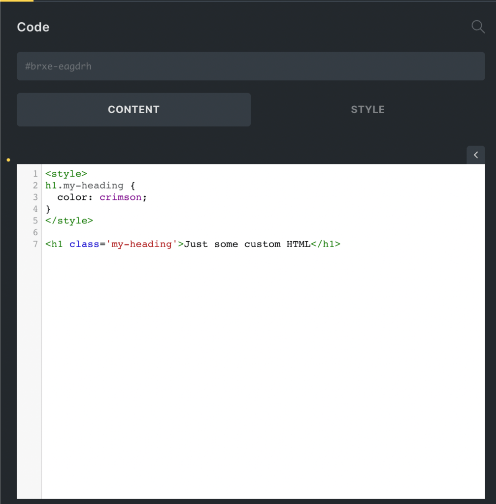 Dark Color Theme for Code Element in Bricks - BricksLabs