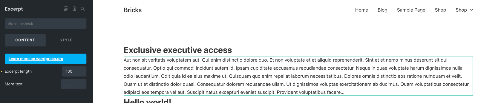 Extending Bricks Elements - BricksLabs