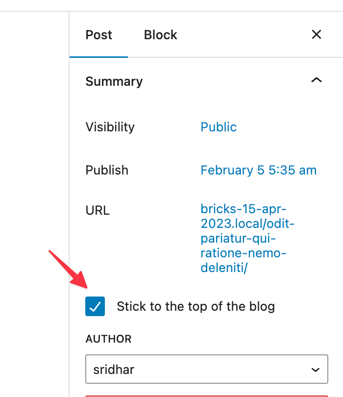 Sticky Posts in Bricks - BricksLabs