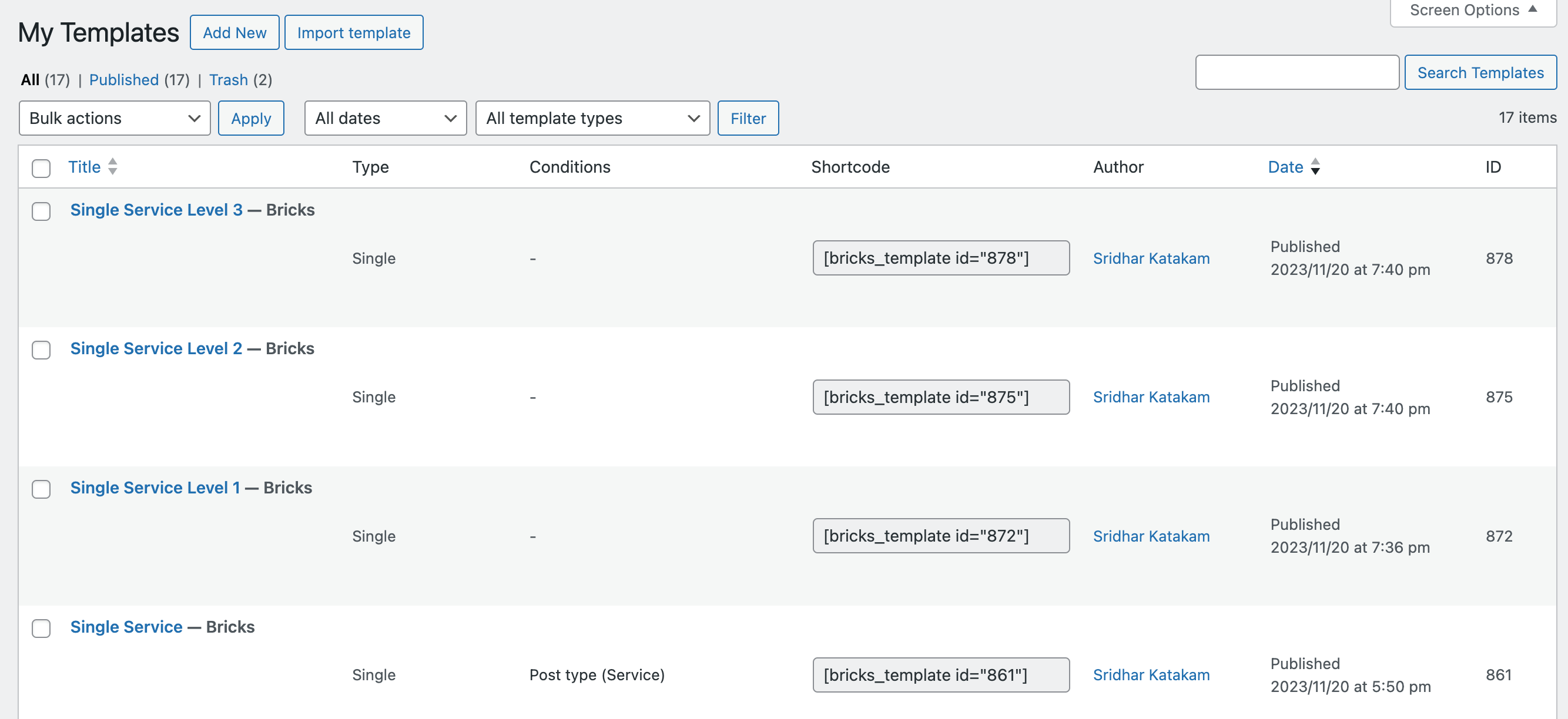 Conditional Single Cpt Templates Based On Post Hierarchy In Bricks Brickslabs