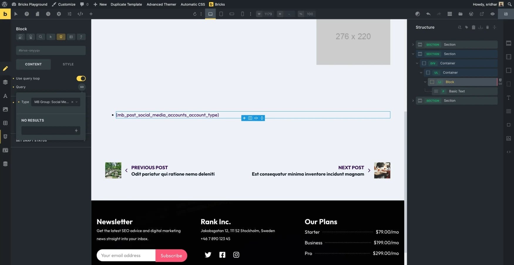 Ordering Meta Box group rows by a sub field in Bricks - BricksLabs