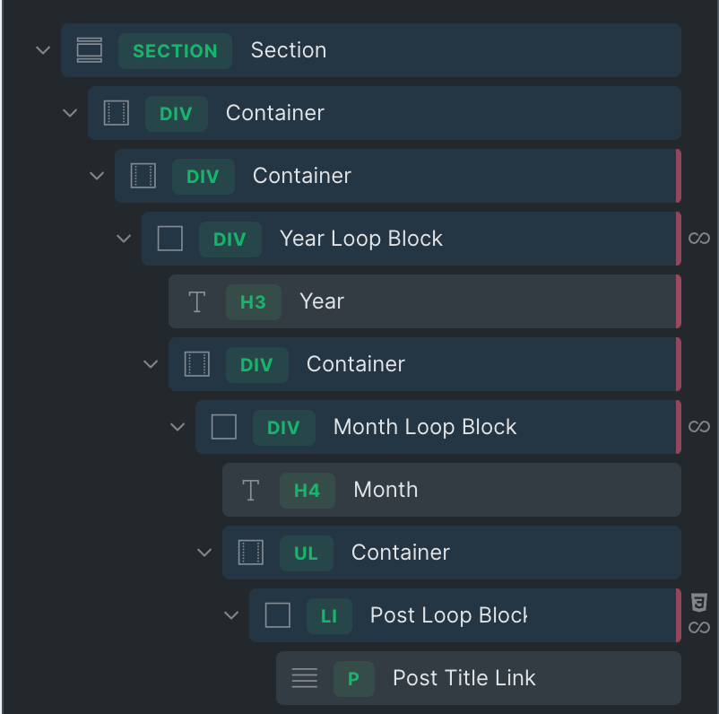 Posts Grouped by Years and Months in Bricks - BricksLabs