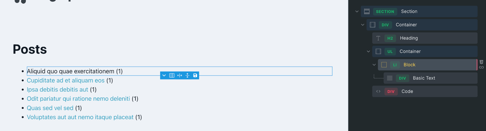 6 Random Featured Posts in Alphabetical Order in Bricks - BricksLabs